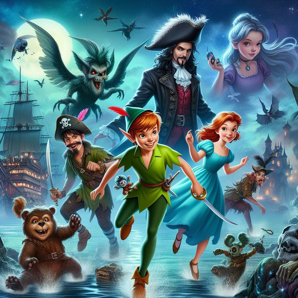 Suivez Peter Pan et Wendy dans leur voyage magique au Pays Imaginaire ...